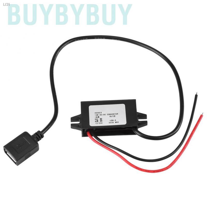 1pc DC-DC Step Down Adapter 12V/24V to USB 5V 3A Converter Regulator ...