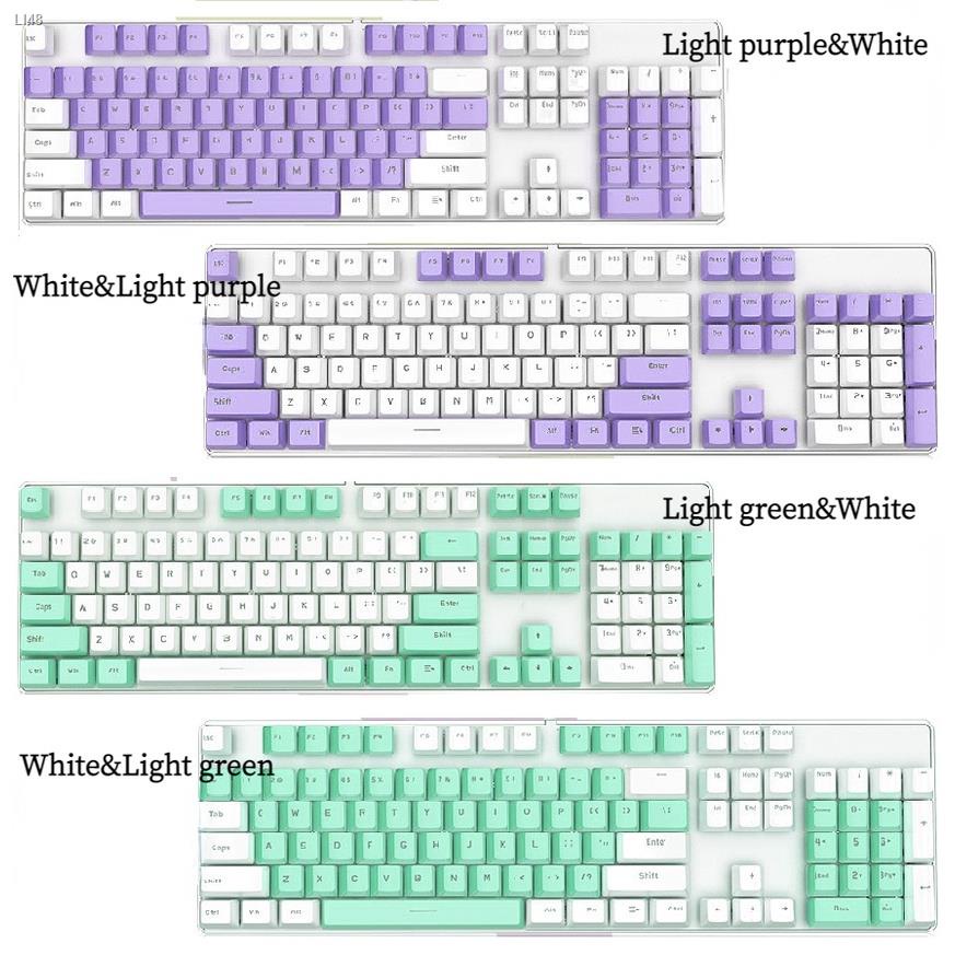 ABS 104Keys Pink Black White Grey Keycaps OEM Profile Universal ...