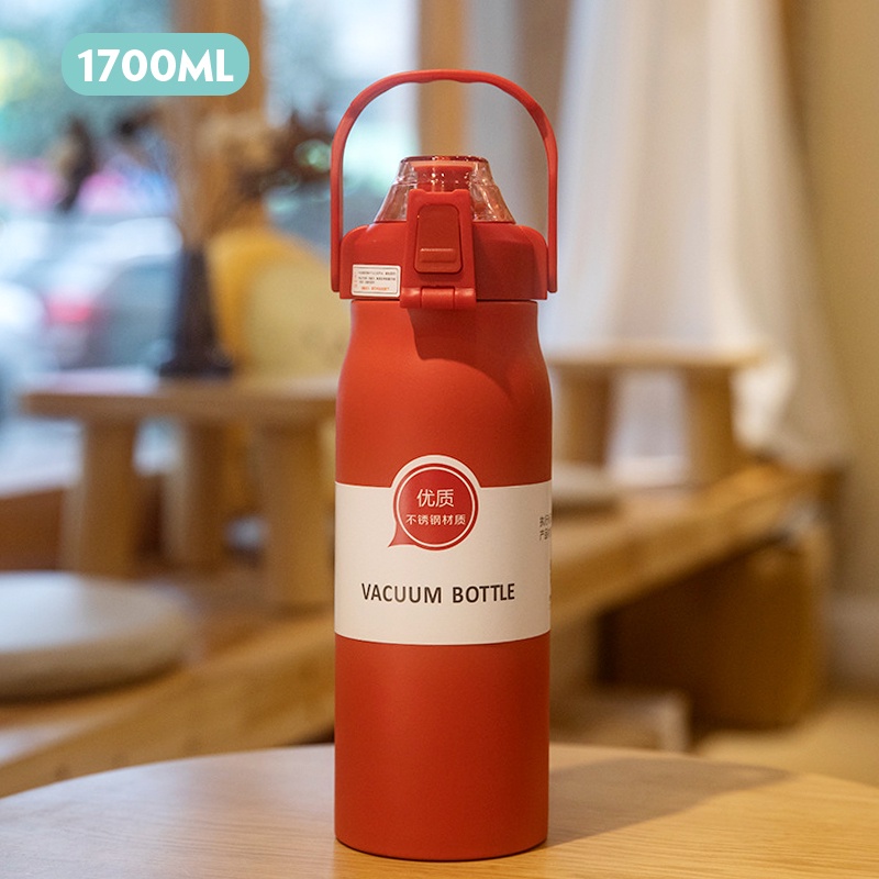 J072 กระติกน้ำ ขวดนำ้ 1.3L/800ml/1.7L แท้งค์สแตนเลส 316 กระติกน้ำเก็บความร้อน | Shopee Thailand