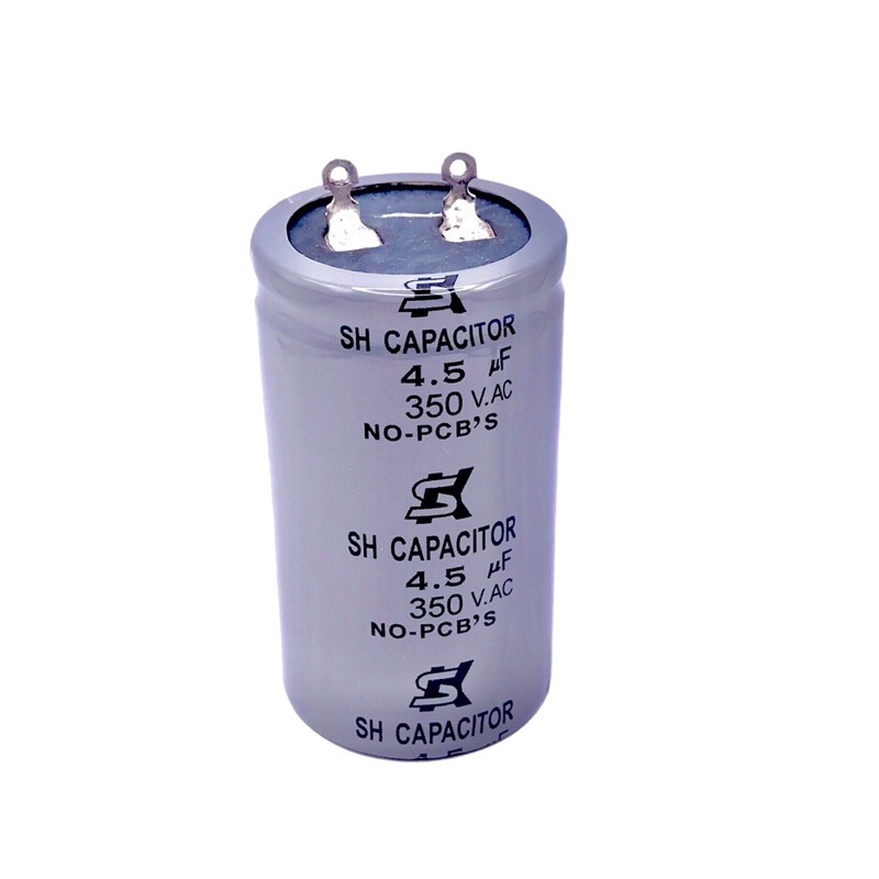 CAPACITOR CAP 4.5UF/350V.AC แคปสตาร์ แคปรันมอเตอร์ คาปาซิเตอร์ปั้มน้ำ ...