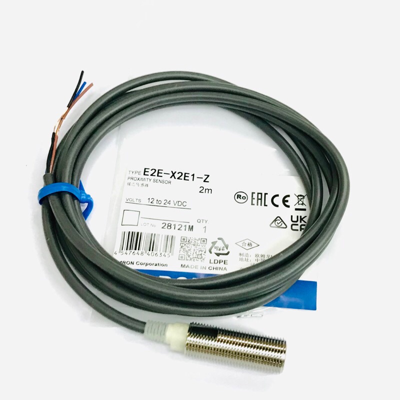Sensor E2E-X2E1-Z/E2E-X2E2-Z เซนเซอร์ตรวจจับโลหะ Proximity Sensorระยะตรวจจับ 2mm NPN/NO-NC 3สาย ...