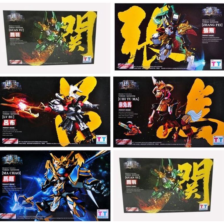 ♣TT สามก๊กรุ่น Mecha Guan Yu Zhang Fei Cao Cao Zhao Yun หุ่นยนต์ประกอบ ...