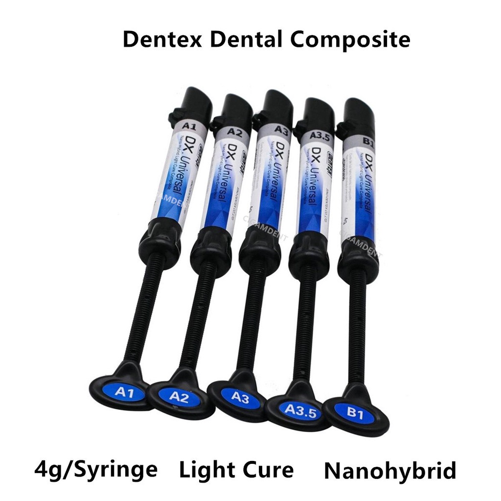 【Ready stock】1Pc Dentex Dental Composite Resin Light Cure Universal Nano Hybrid Teeth Filling ...