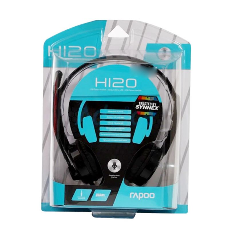 พร้อมส่ง! Rapoo USB Stereo Headset H120 ของแท้ | Shopee Thailand