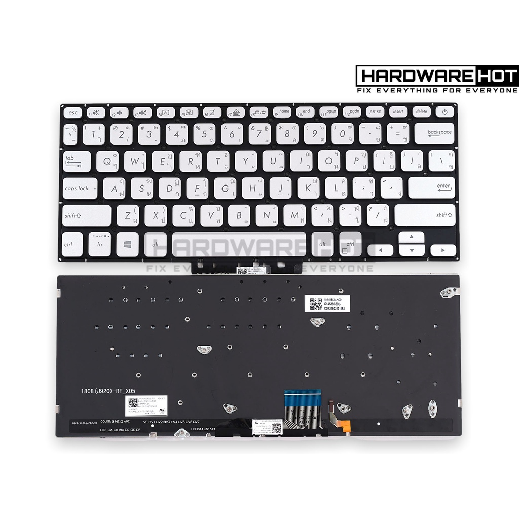 KEYBOARD ASUS VIVOBOOK S14 S430F S430U TH EN สีเทา (KEYBOARD ASUS ...