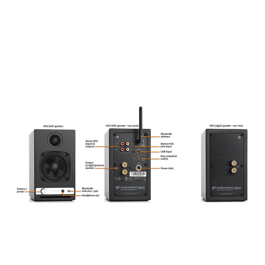 Audioengine HD3 ลำโพงคอมไร้สาย Bluetooth ลำโพงตั้งโต๊ะขนาดกะทัดรัด (ProPlugin) | Shopee Thailand