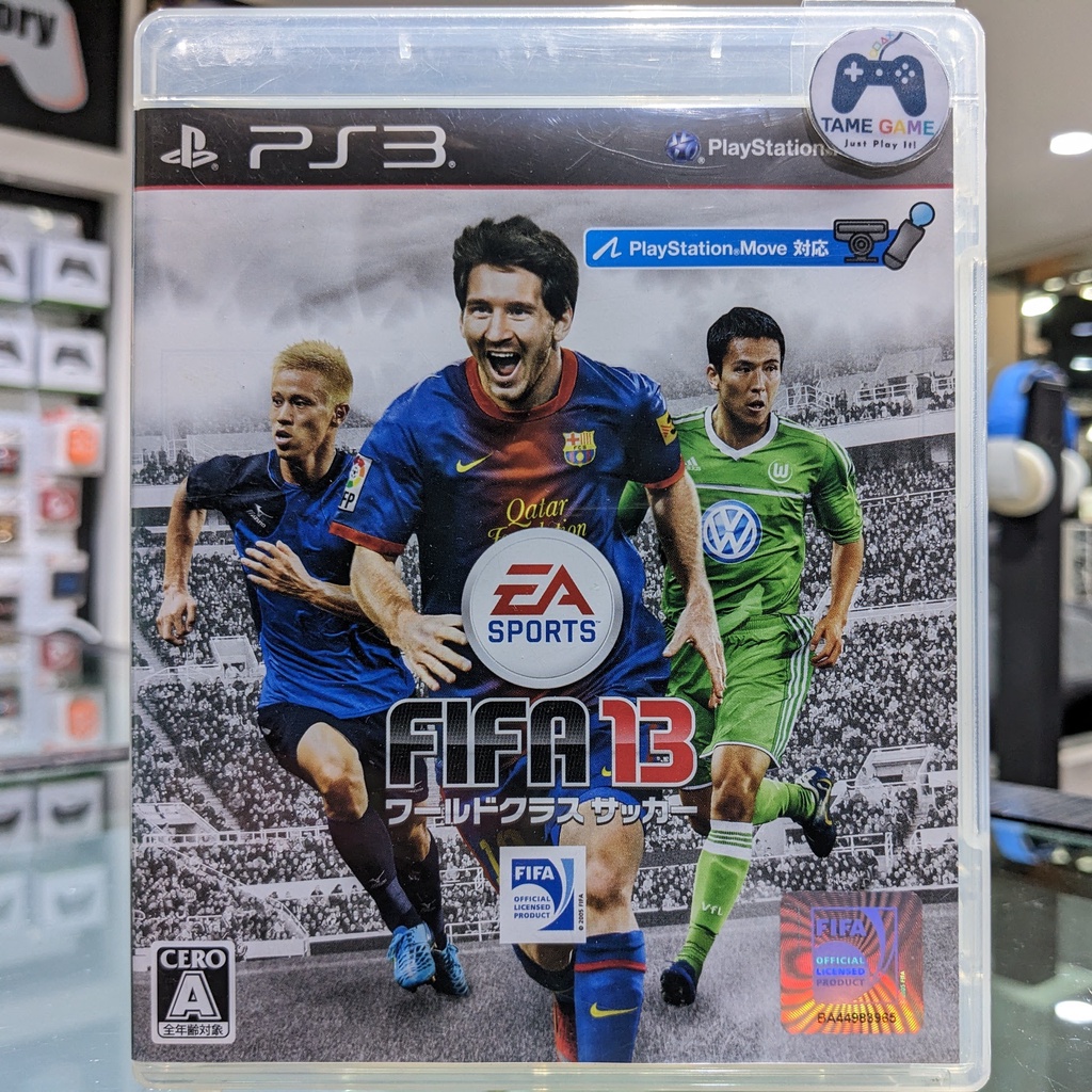 (ภาษาญี่ปุ่น) มือ2 PS3 FIFA 13 เกมPS3 แผ่นPS3 มือสอง (เกมเล่น2คนได้ Fifa13 PS Move Feature ...