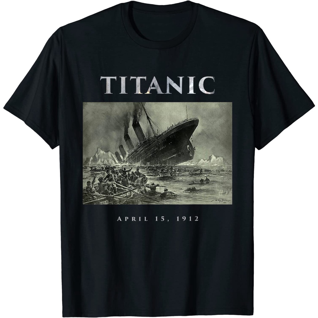 Titanic Sinking Titanic Lover Titanic Art Titanic T-shirt : Clothing ...