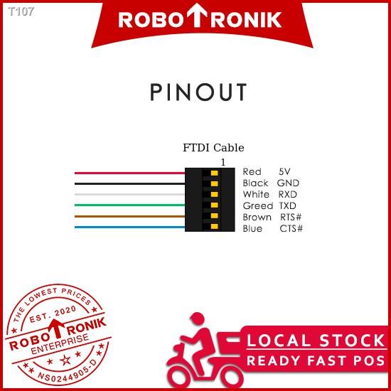 FTDI Cable - USB to TTL Serial, (TX/RX) UART Converter (Programmer ...