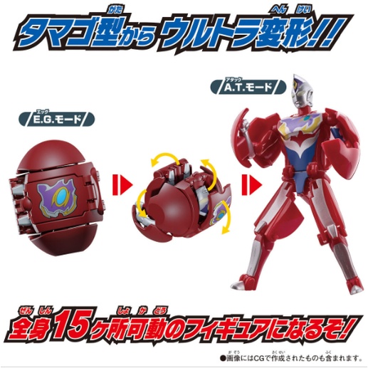 Bandai ของแท้ส่งคืน Ultra Egg Series Dekai Zeta Galaxy Ged Altman ของ ...