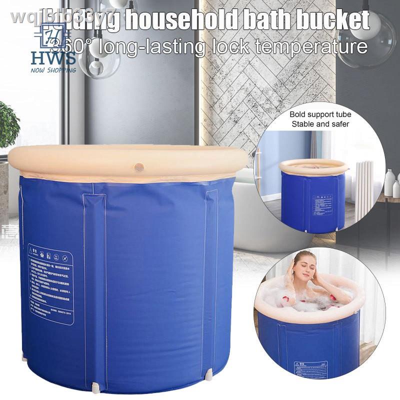 Inflatable Bathtub Portable Bathtub Sauna Foldable Hot Tub in Small ...