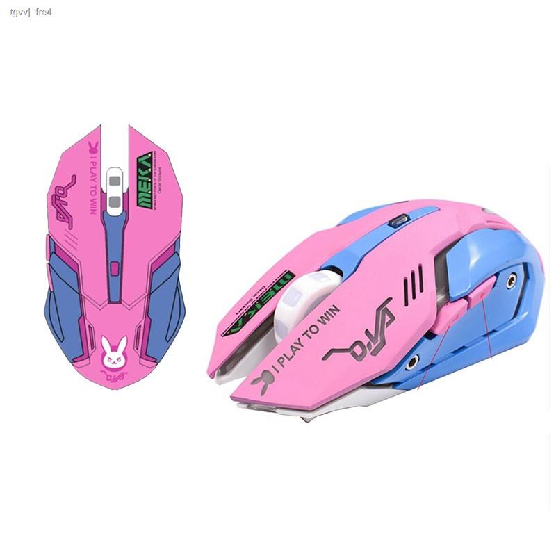 3CSB02 Overwatch D.va Mouse Dva Cosplay USB Gaming Wired Mouse Pink ...