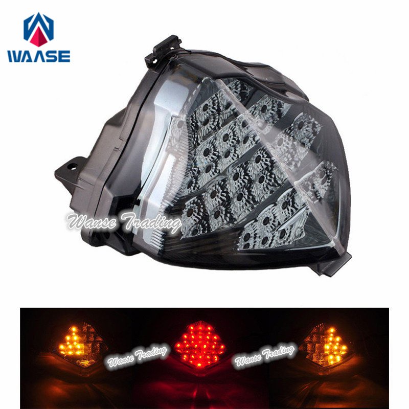 Waase สำหรับ Yamaha YZF R1 2004 2005 2006 Chrome ไฟท้ายเบรคไฟเลี้ยว LED ...