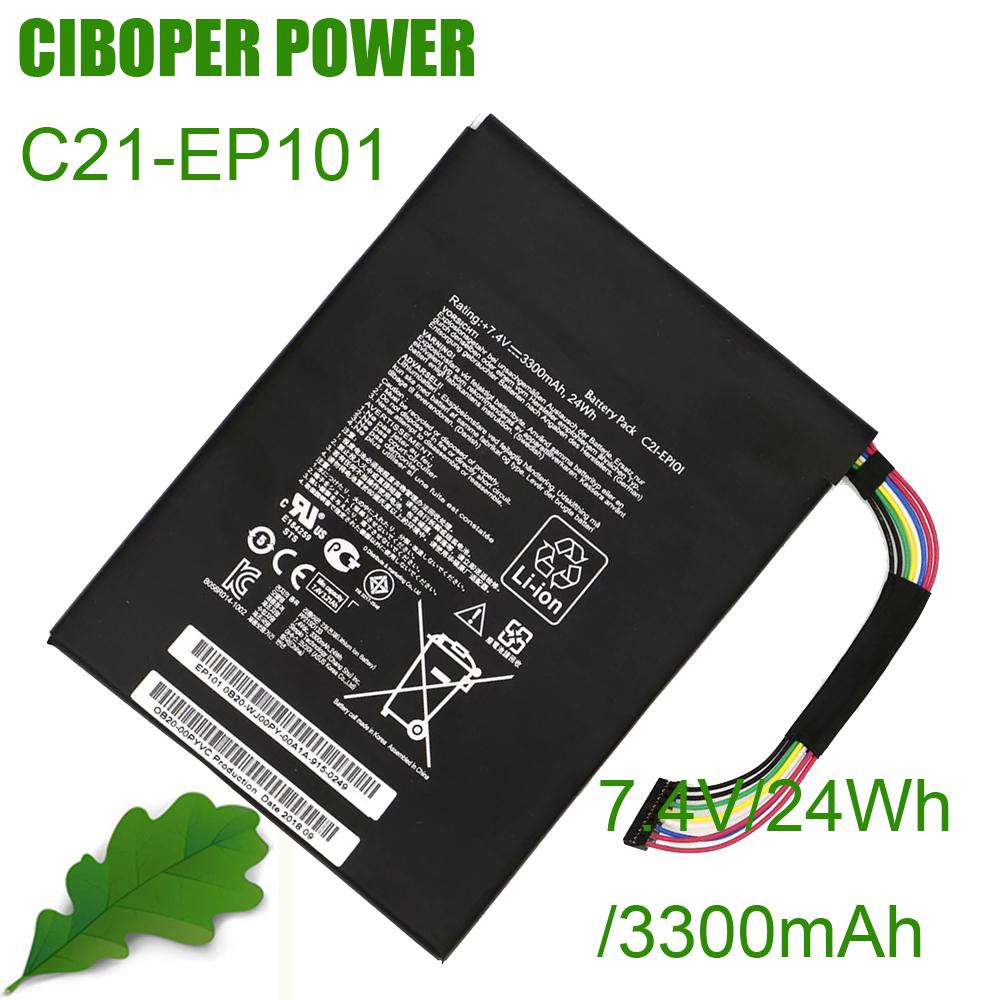 CP ของแท้ใหม่แบตเตอรี่แล็ปท็อป C21-EP101 7.4V 24WH 3300MAh สำหรับ Eee ...