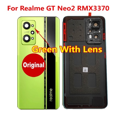 ฝาหลัง Realme GT Neo 2/ Neo2 5G เคสแบตเตอรี่ด้านหลัง RMX3370 พร้อมเลนส์ ...
