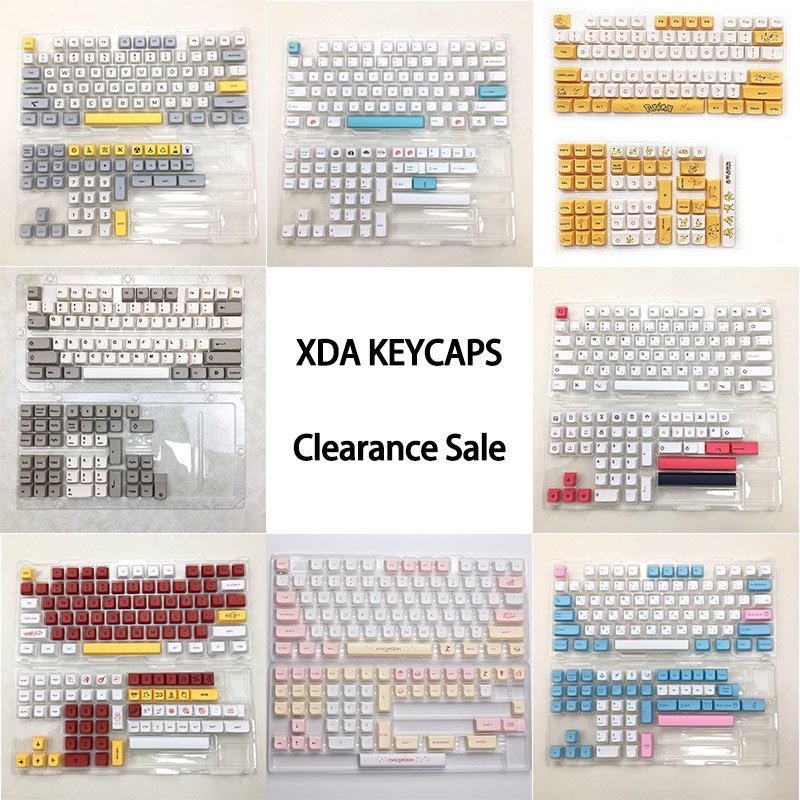 (ลดล้างสต็อก) ปุ่มกดคีย์บอร์ด PBT XDA ย้อมสี พร้อมสวิตช์ Cherry Gateron MX | Shopee Thailand