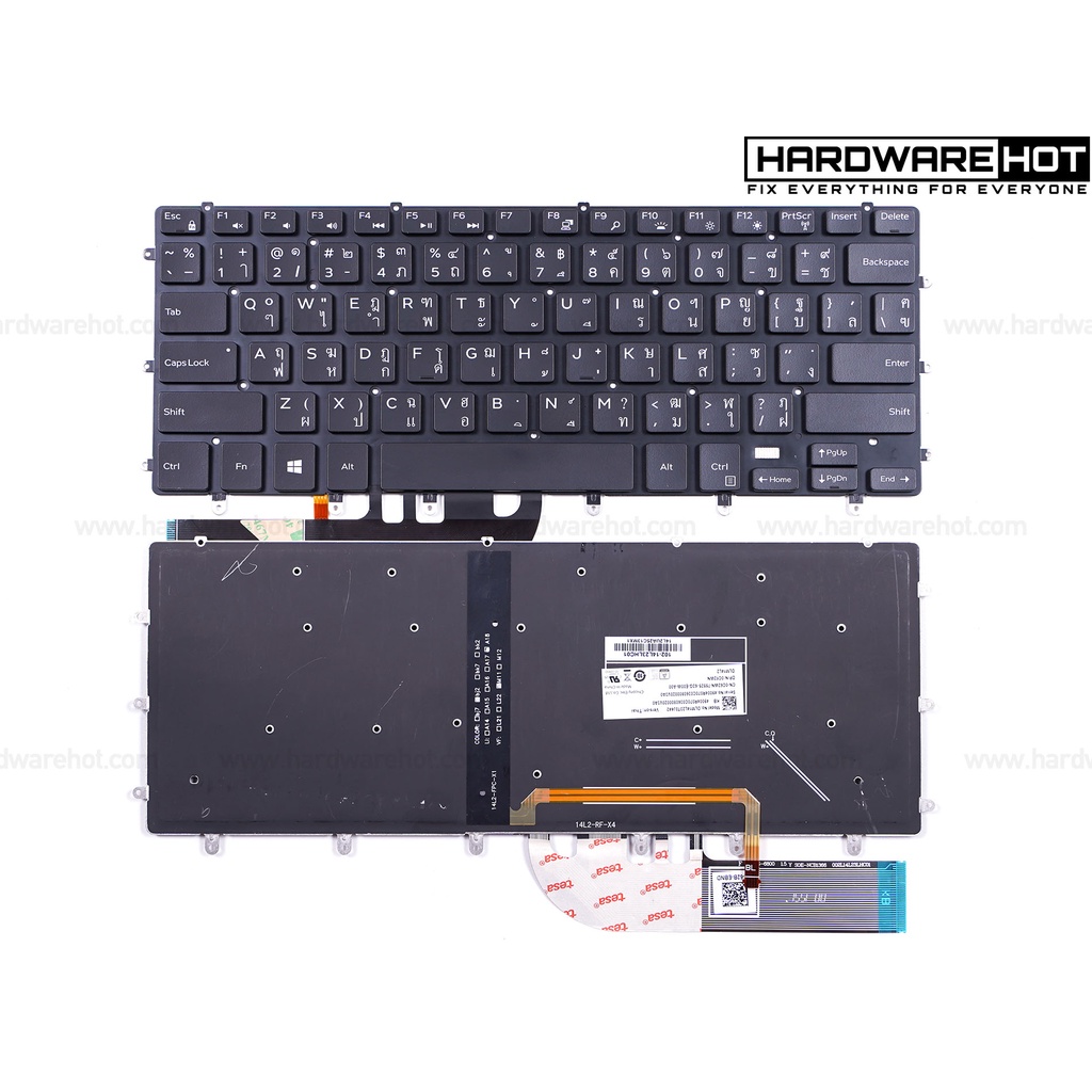 KEYBOARD DELL INSPIRON 15- 7558 7568 XPS 9550 9560 (KEYBOARD DELL ...