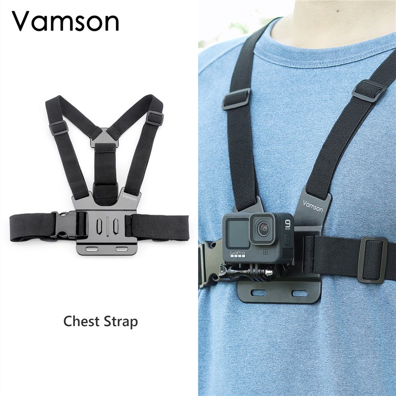 Vamson สำหรับ Gopro อุปกรณ์เสริมเข็มขัดสายคล้องคอขาตั้งกล้อง Body ...