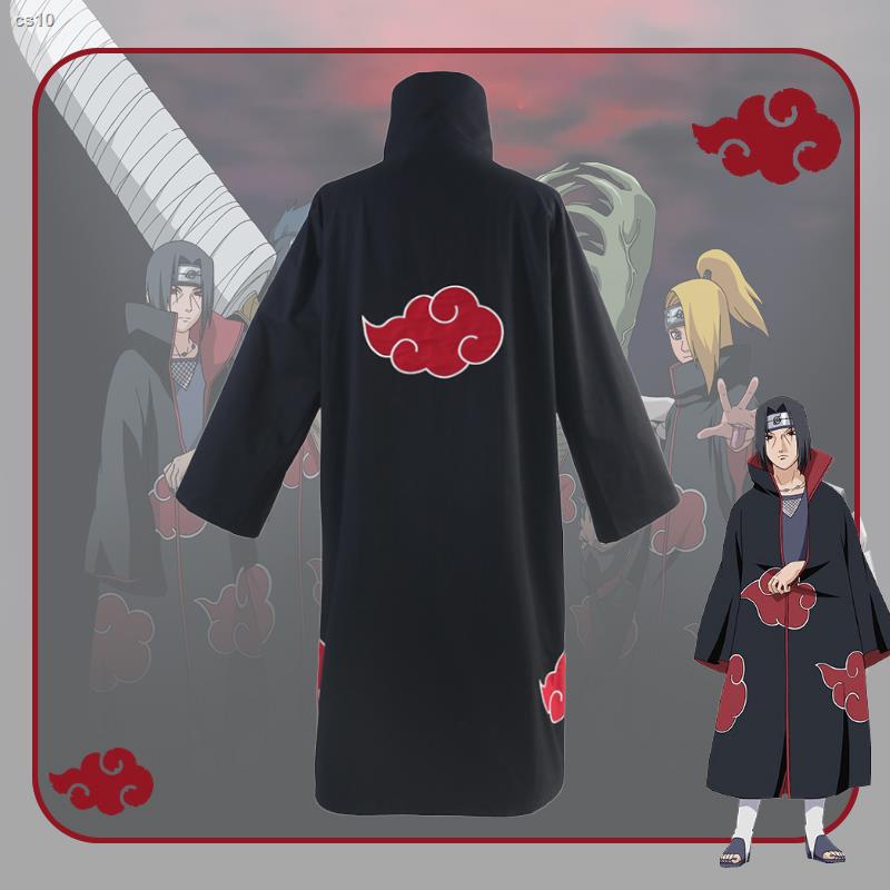 Naruto Costume Akatsuki Cloak Cosplay Sasuke Uchiha Cape Itachi ...