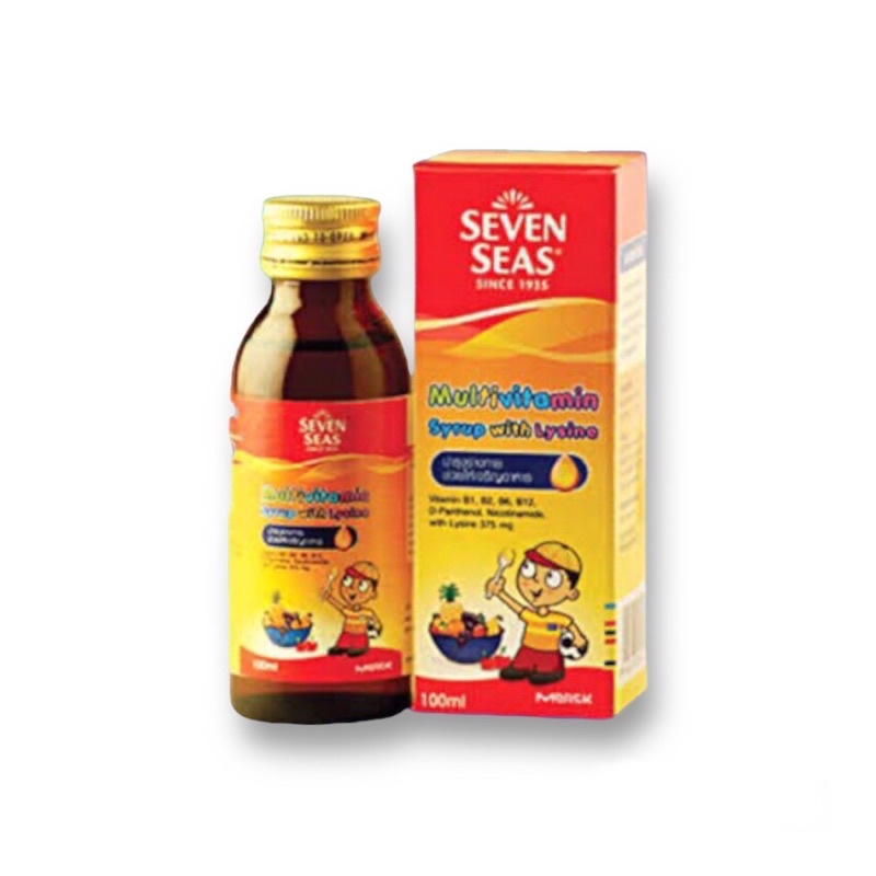 Seven Seas Multivitamin Syrup with Lysine 100 ml - วิตามินรวมผสมไลซีน ...
