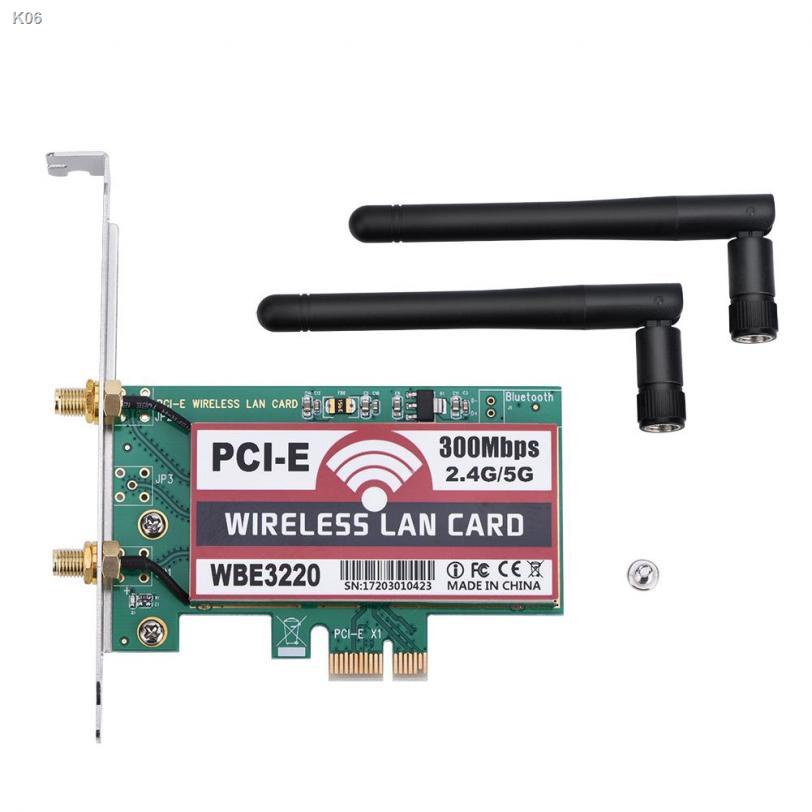2.4G/5G 300Mbps PCI-e Dual Band AP Wireless WiFi WLAN Adapter For ...