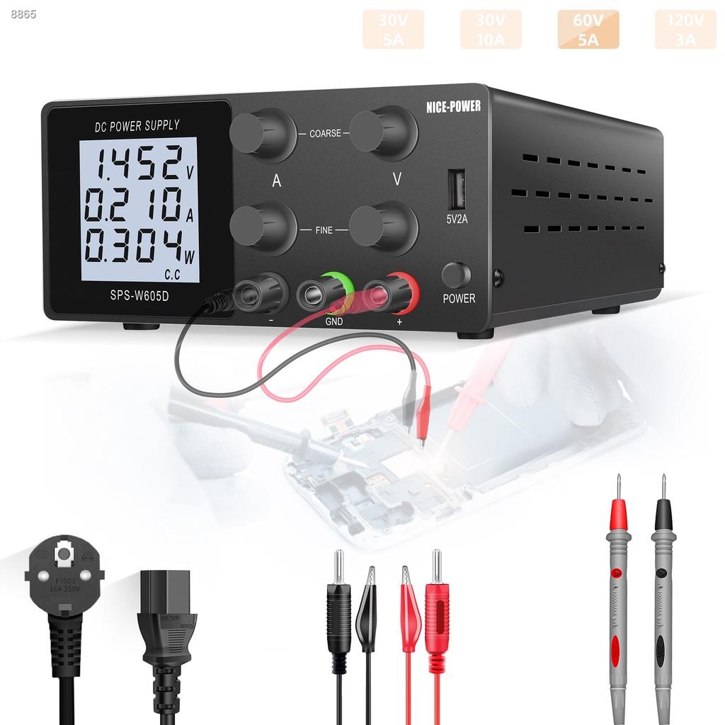 LCD 30V 10A Adjustable Variable DC Power Supply Switch 120V3A Bench ...