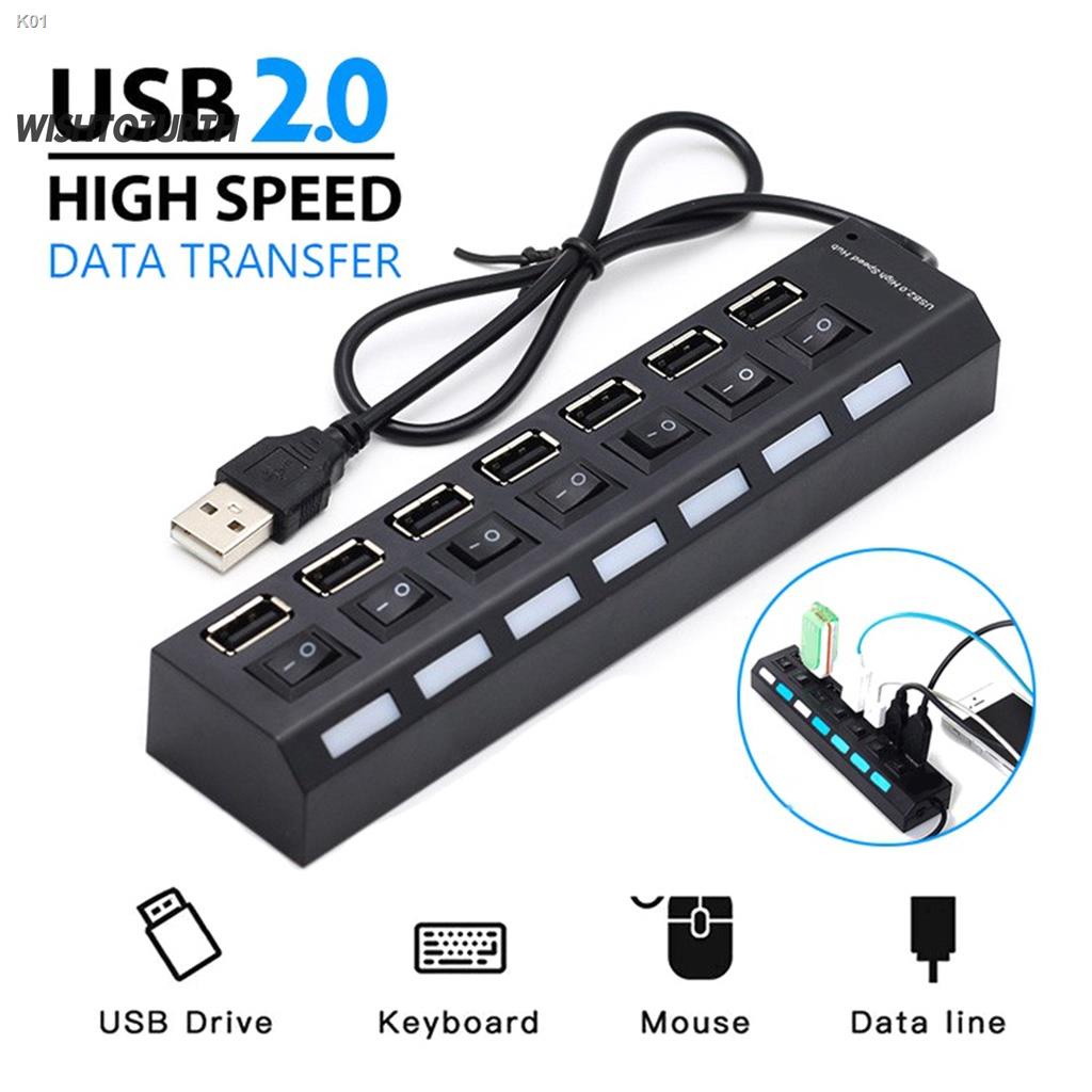wishtoturth Multiple Interfaces USB Splitter Keyboard/Mouse/U Disk USB ...