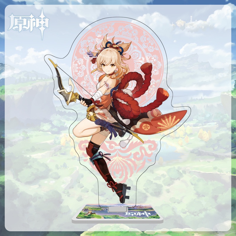 Genshin Impact Action Figure Anime Acrylic Model Toys Ganyu Eula Hutao ...