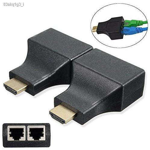 2 Pack HDMI to RJ45 Network Adapter, 1080P HDMI Male to Dual RJ45 ...