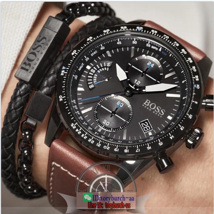 Hugo Boss pilot aviation men's quartz watch gentleman business dress ...