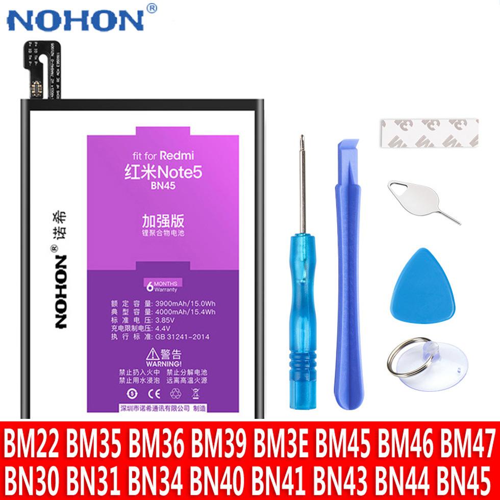 NOHON BN41 BM22 BN43 BN45 BM45 BN40 BM36สำหรับ Xiaomi Redmi หมายเหตุ2 3 ...