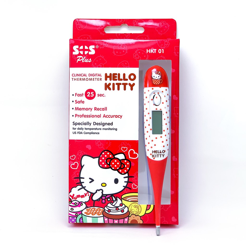 SOS Plus Clinical Digital Thermometer Hello Kitty เอสโอเอส พลัส ...