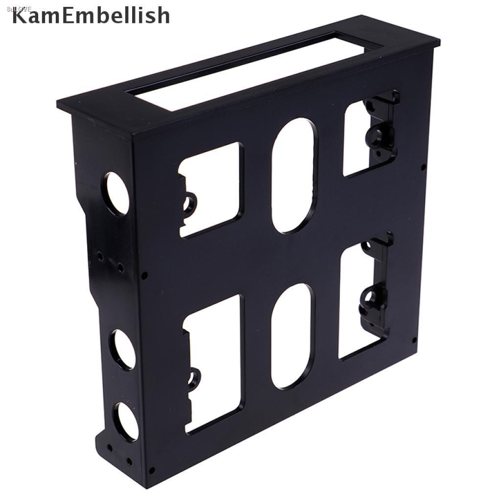 （Kam） Black 3.5" to 5.25" drive bay computer pc case adapter mounting ...
