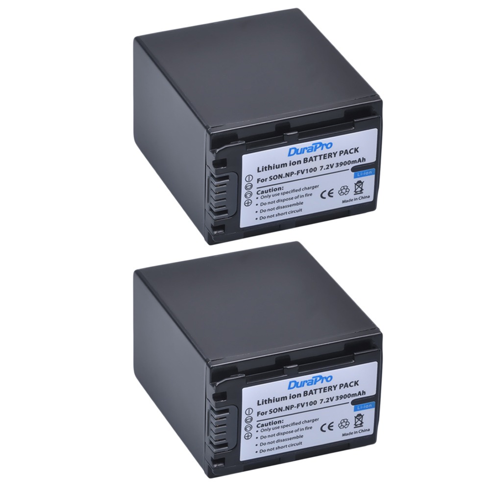 3900มิลลิแอมป์ชั่วโมง NP-FV100 NP FV100แบตเตอรี่และเครื่องชาร์จสำหรับ Sony NP FV30 FV50 FV60 ...