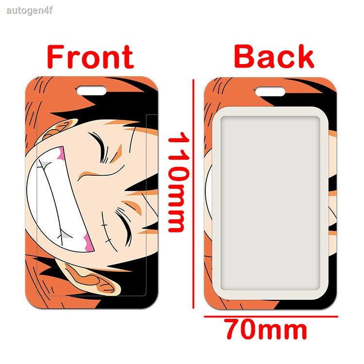 【5】Anime One Piece Monkey·D·Luffy ID card holder student card subway ...