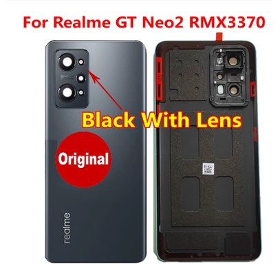 ฝาหลัง Realme GT Neo 2/ Neo2 5G เคสแบตเตอรี่ด้านหลัง RMX3370 พร้อมเลนส์ ...