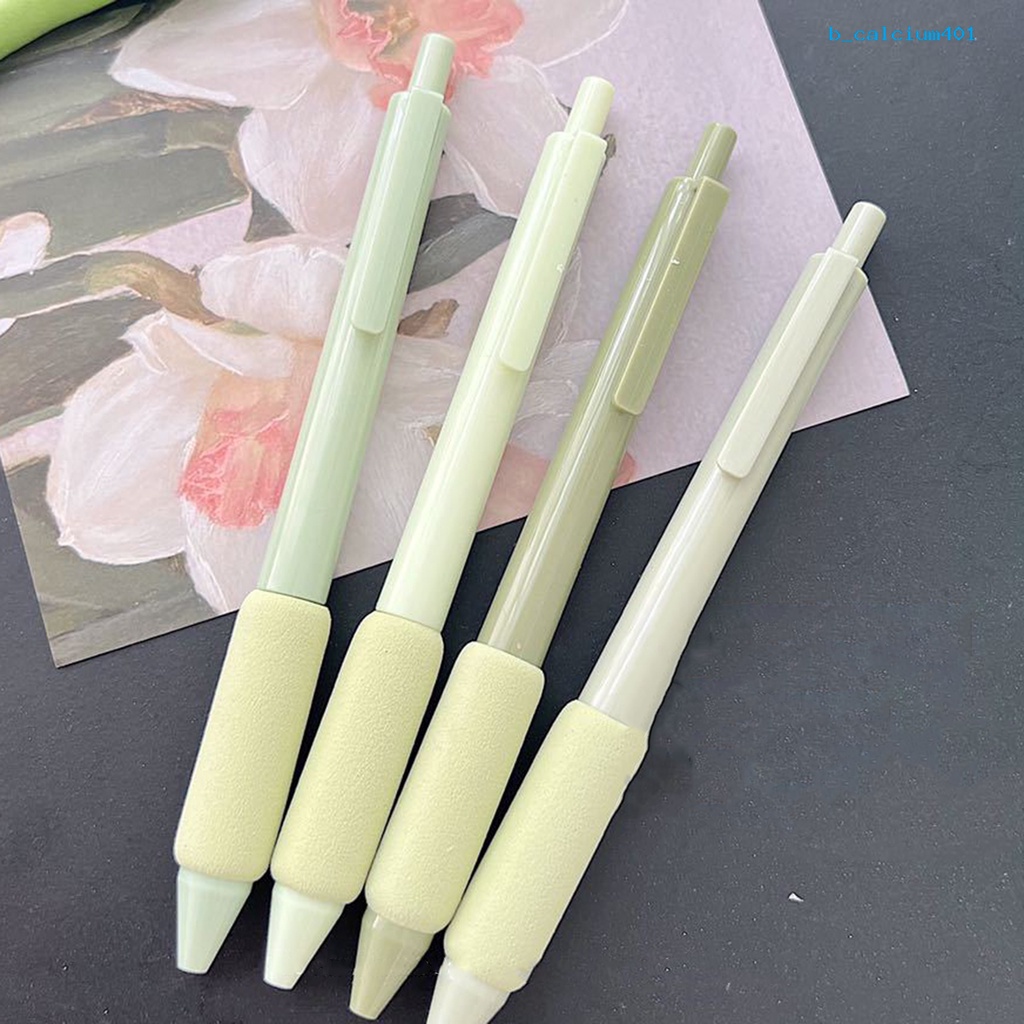 Calcium 4Pcs Smooth Writing Gel Pen Set 0.5MM Fine Nibs Retractable ...