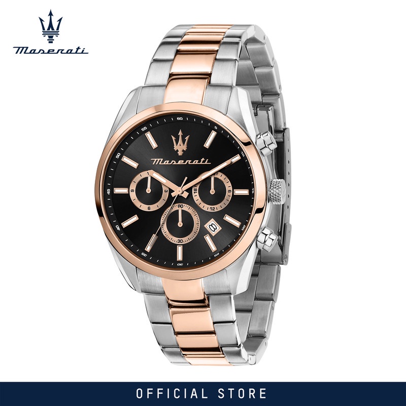 【2 Years Warranty】 Maserati Attrazione 43mm Men's Quartz นาฬิกาข้อมือ ...