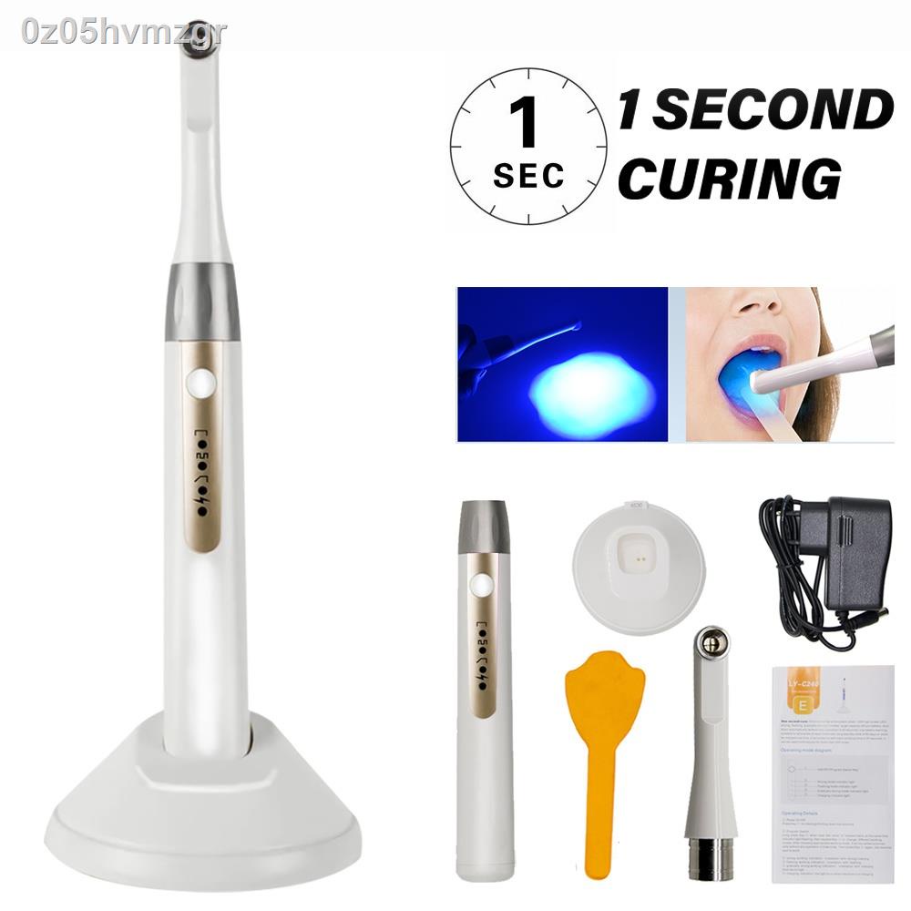 Dental Cordless Led Curing Light 1 Second Cure Lamp Wide Spectrum Wave Length 1800- 2400mW/c ...