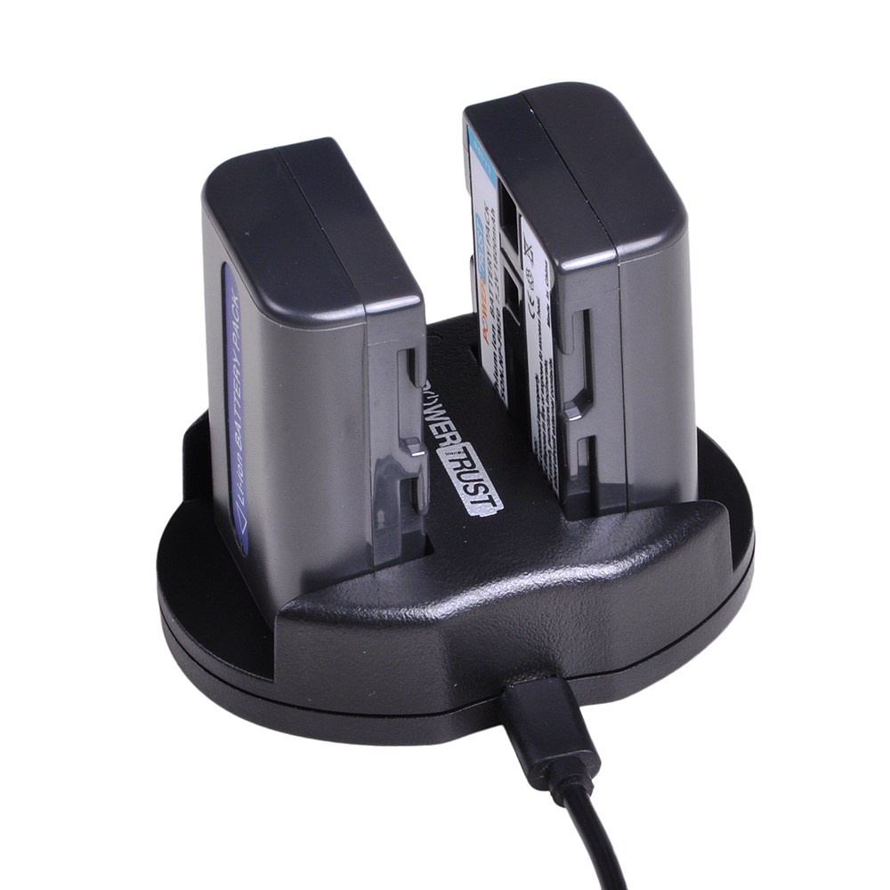 NP-FM50 NPFM50แบตเตอรี่และเครื่องชาร์จสำหรับ Sony NP-FM50 NP-FM30 2x NP ...