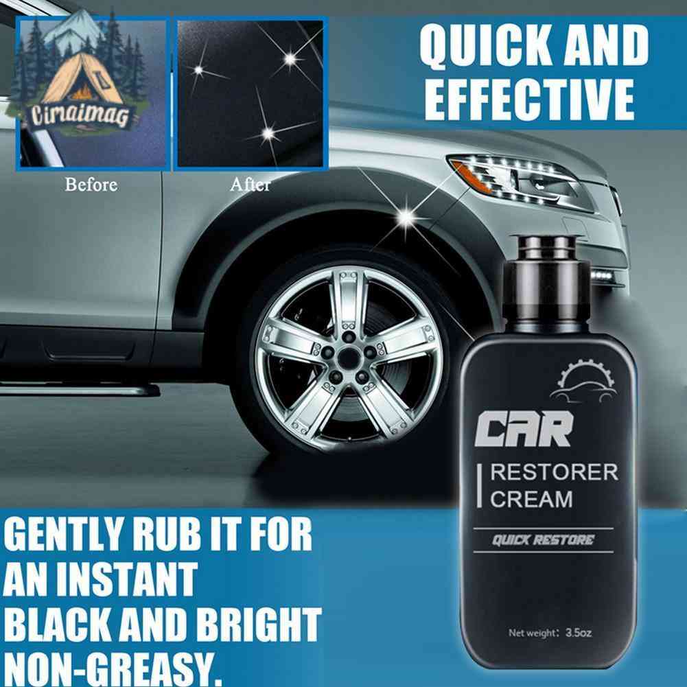 100mL Car Auto Interior Plastic Leather Restorer Cream Refurbishment ...