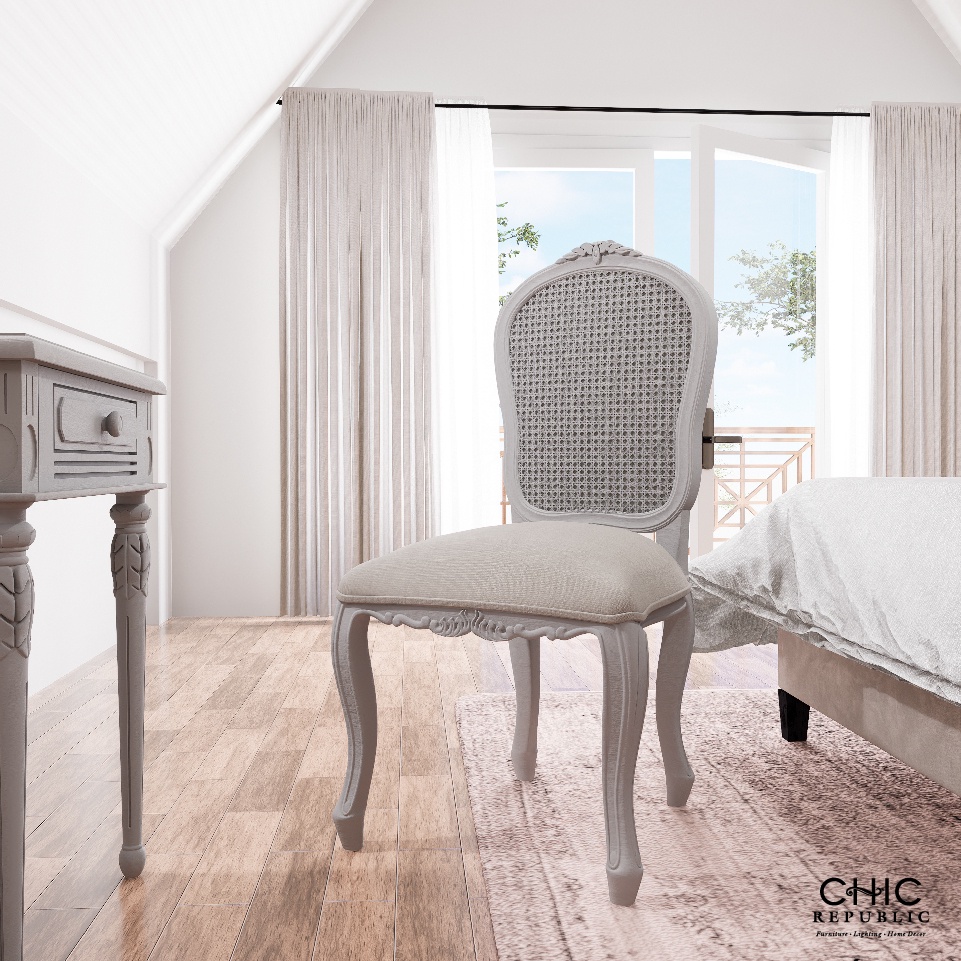 CHIC REPUBLIC ISABEL เก้าอี้รับประทานอาหาร - สี เทา , ขาว | Shopee Thailand