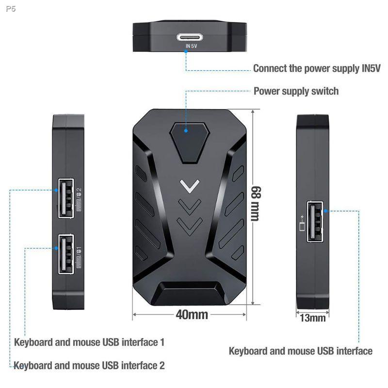 Portable Mobile Gaming Keyboard Mouse Converter Adapter MIX PRO / MIX ...