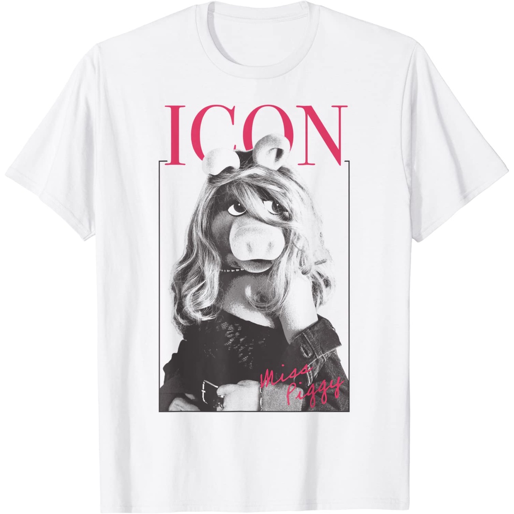 เสื้อยืดโปสเตอร์ Disney Muppets Miss Piggy Icon | Shopee Thailand