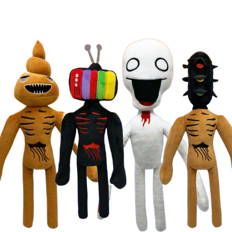 2021 Hot New Siren Head Plush Toy Cartoon Stuffed Doll TV Poop Head SCP ...