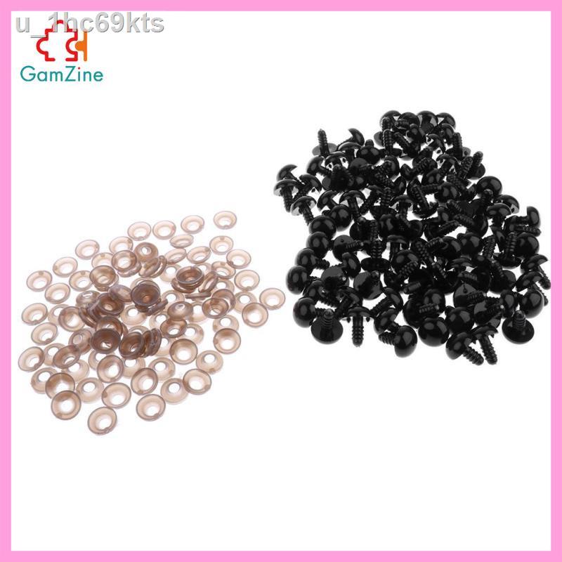 [NANA] 100x 12mm Safety Screw Eyes Buttons with Washers Doll Puppet ...