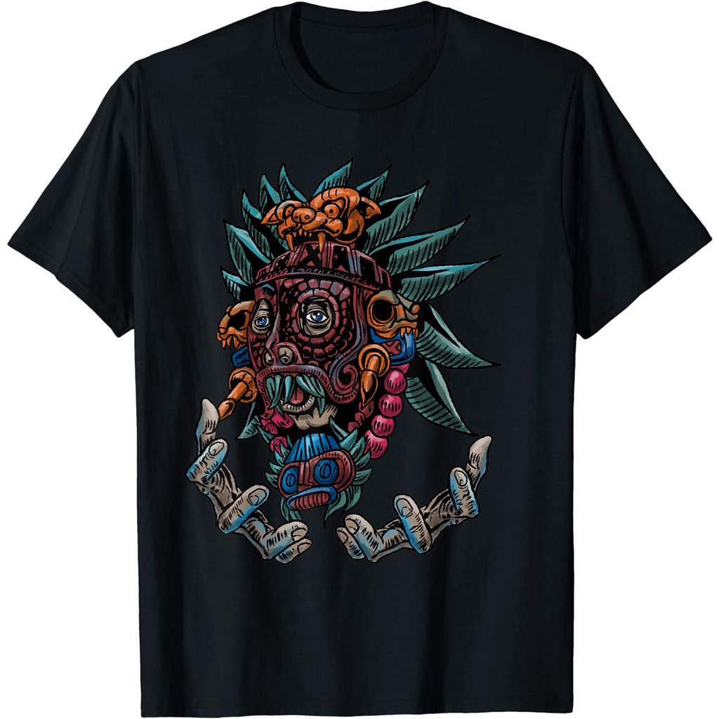 เสื้อยืดไอเดียของขวัญ Aztec Warrior Cool Shaman Guardian Inca Maya ...