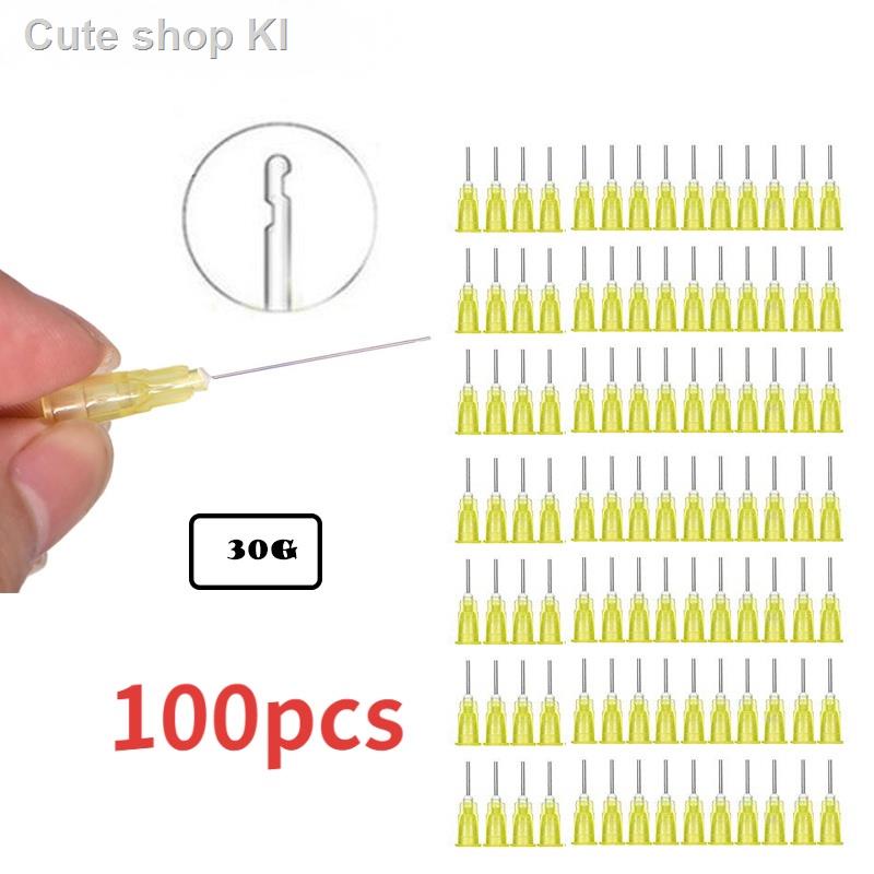 100pcs 30GA Dental Endo Irrigation Needle Tip Root Canal Irrigation ...