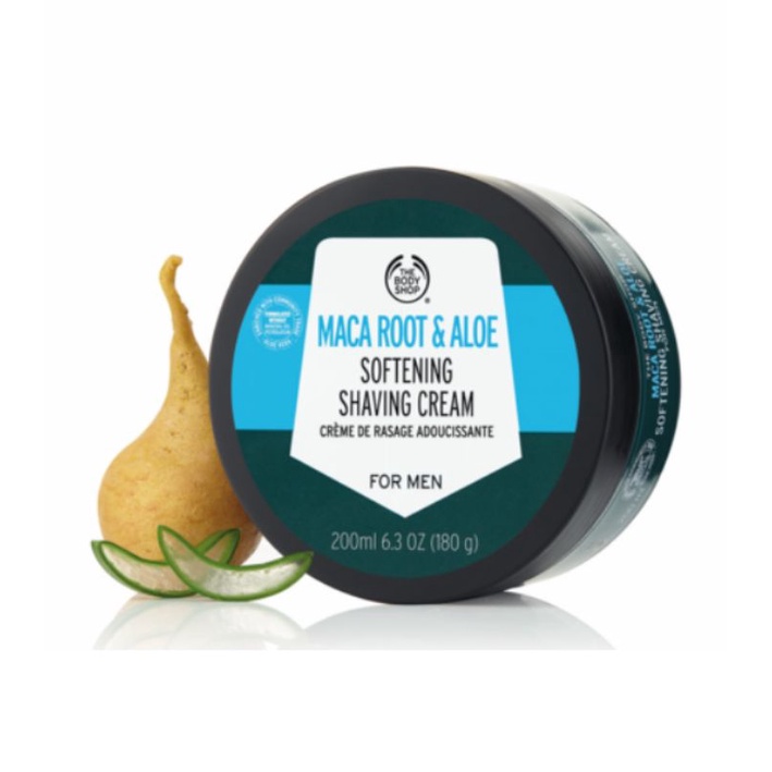 THE BODY SHOP MACA ROOT & ALOE SOFTENING SHAVING CREAM 200ML | Shopee ...