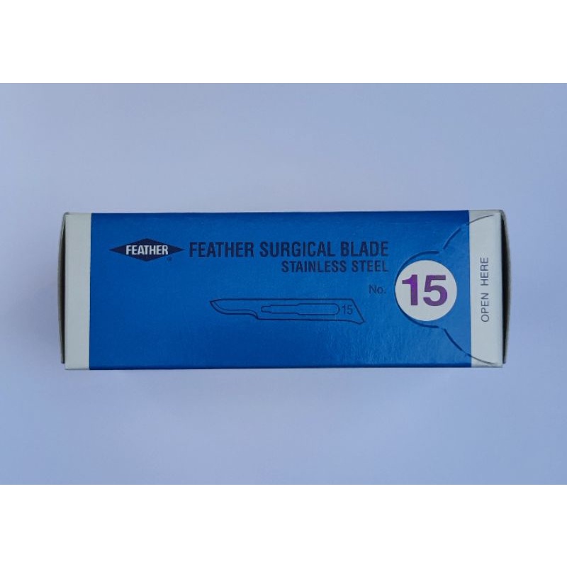 ใบมีดstainless steel feather surgical blade of japanมี5เบอร์ให้เลือก ...